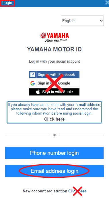 2.Click [forgot password].